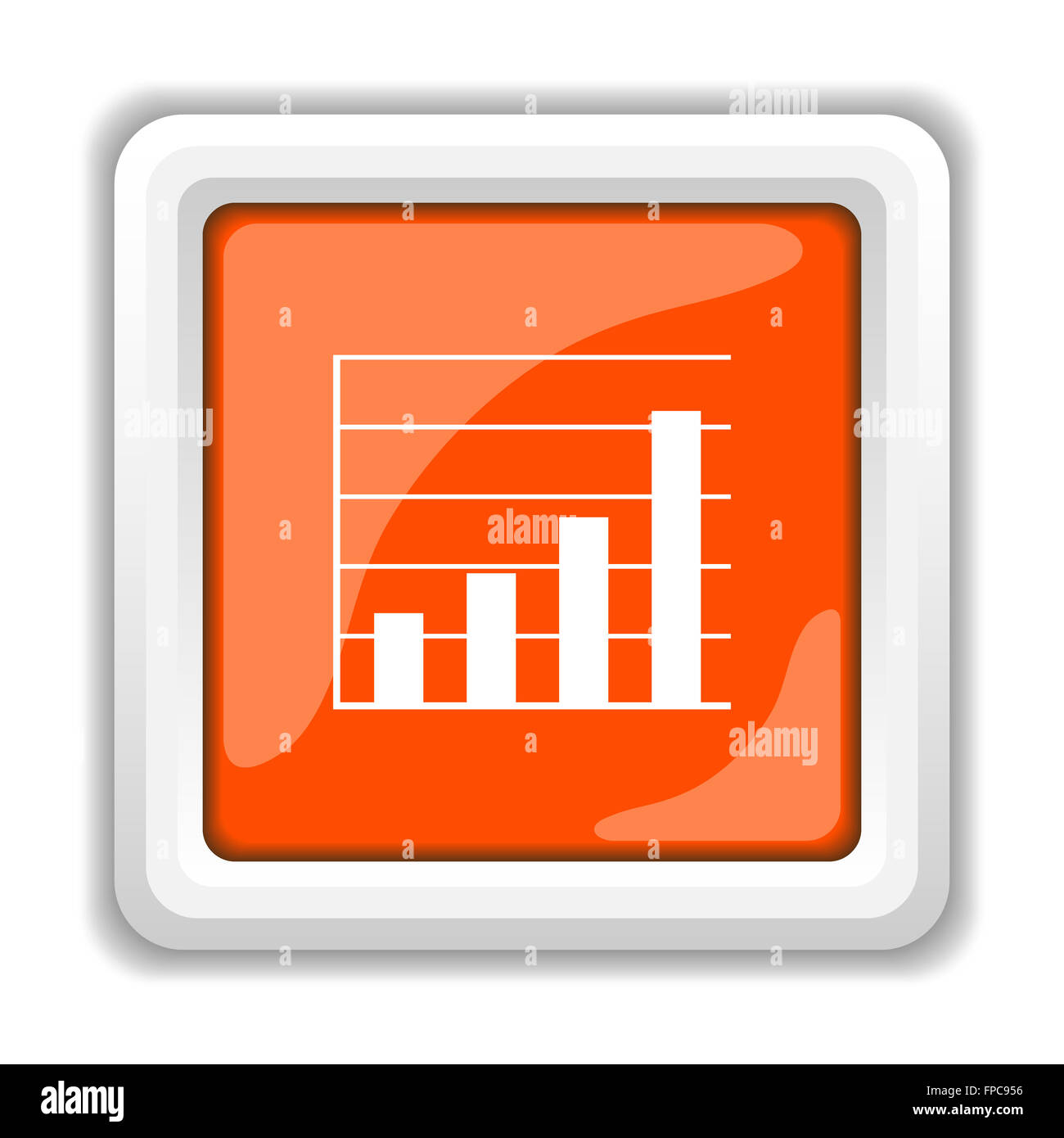 Chart bars icon Stock Photo - Alamy