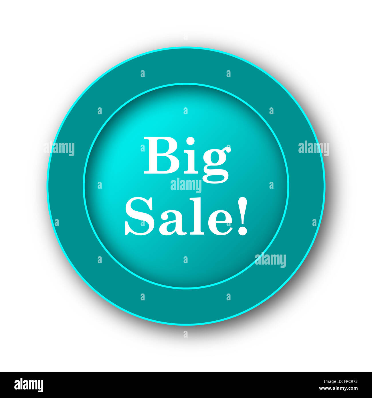 Big sale icon. Internet button on white background Stock Photo - Alamy