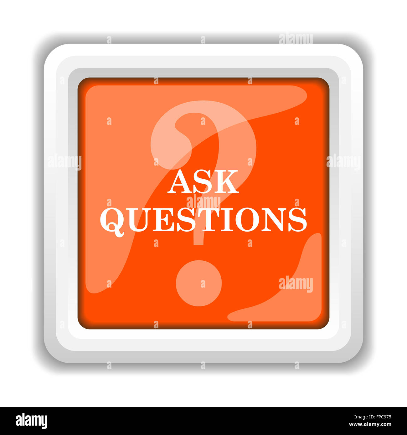 Ask questions icon Stock Photo - Alamy
