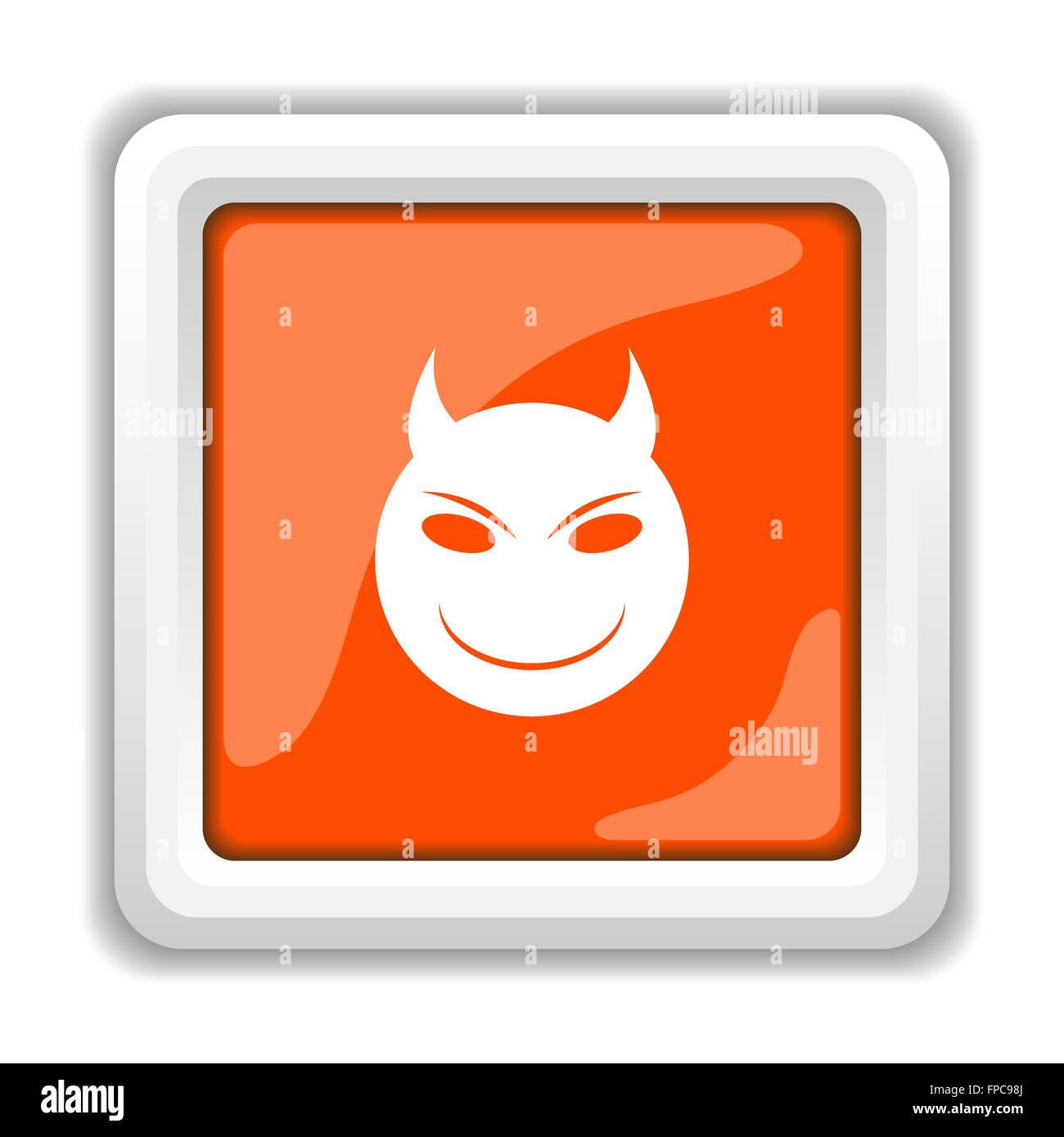 Evil icon Stock Photo - Alamy
