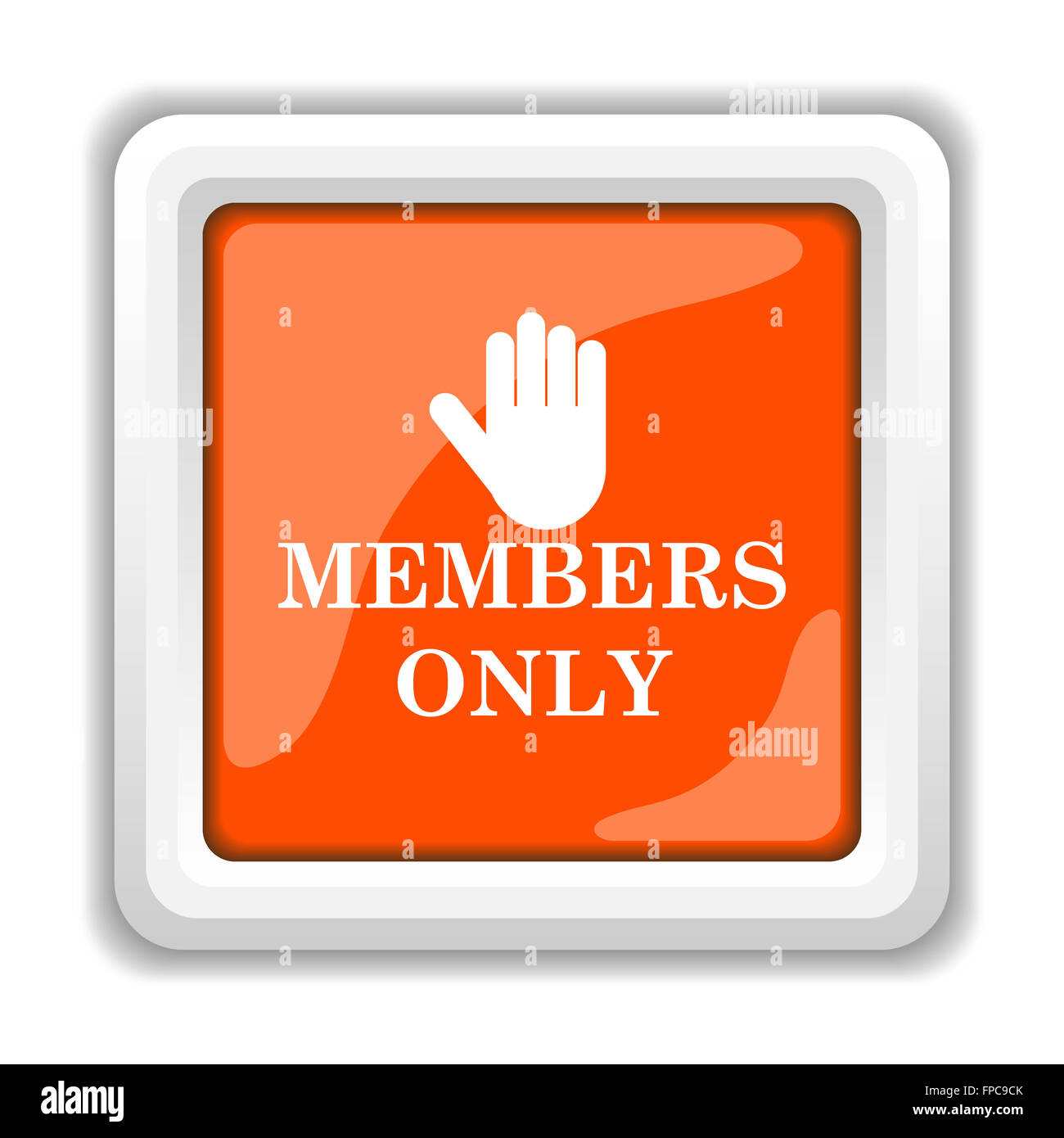 Members only icon Stock Photo - Alamy