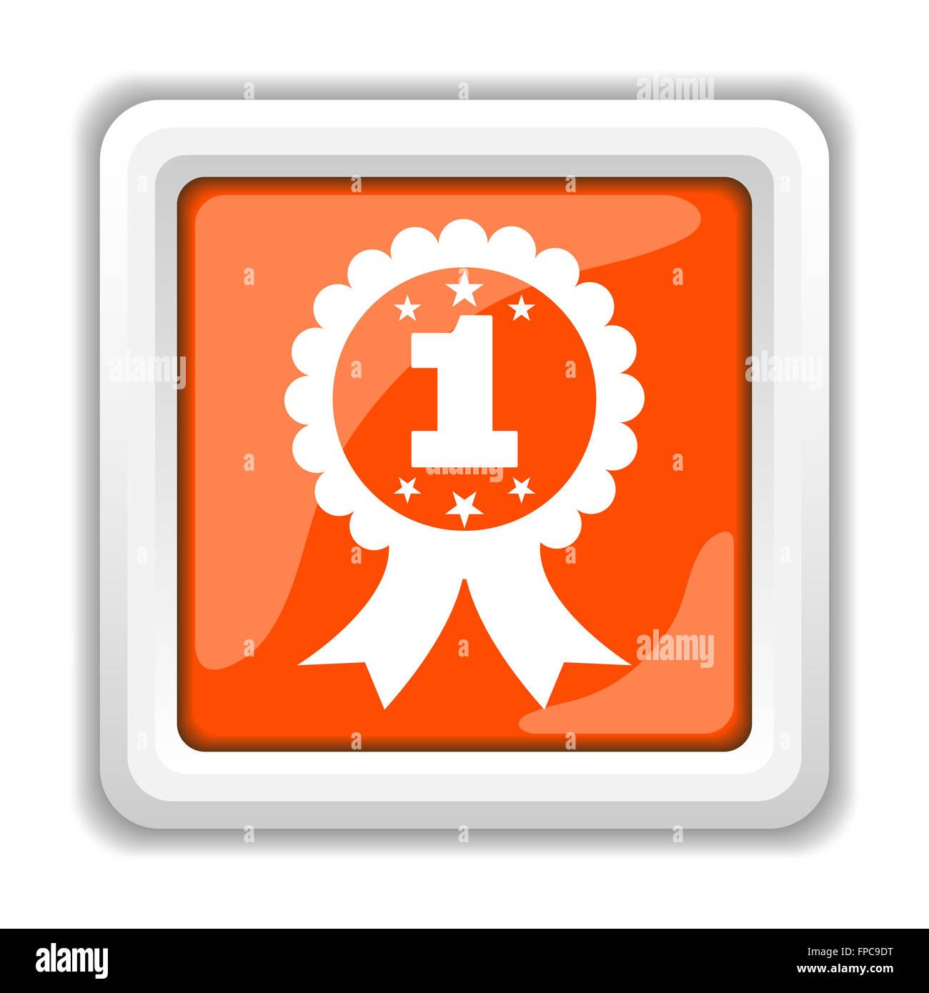 First prize ribbon icon Stock Photo - Alamy