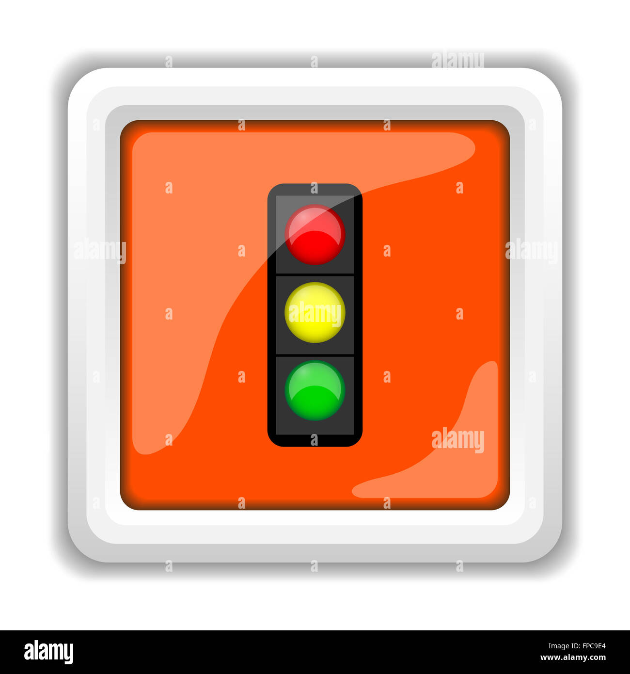 Traffic light icon Stock Photo - Alamy
