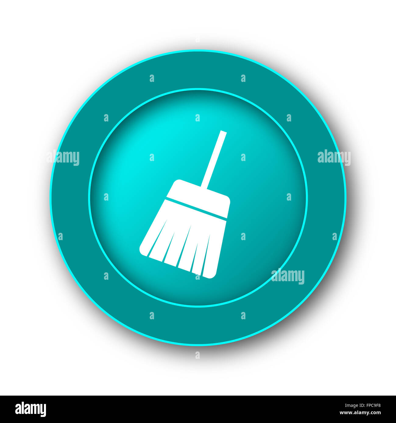 Sweep icon. Internet button on white background Stock Photo - Alamy