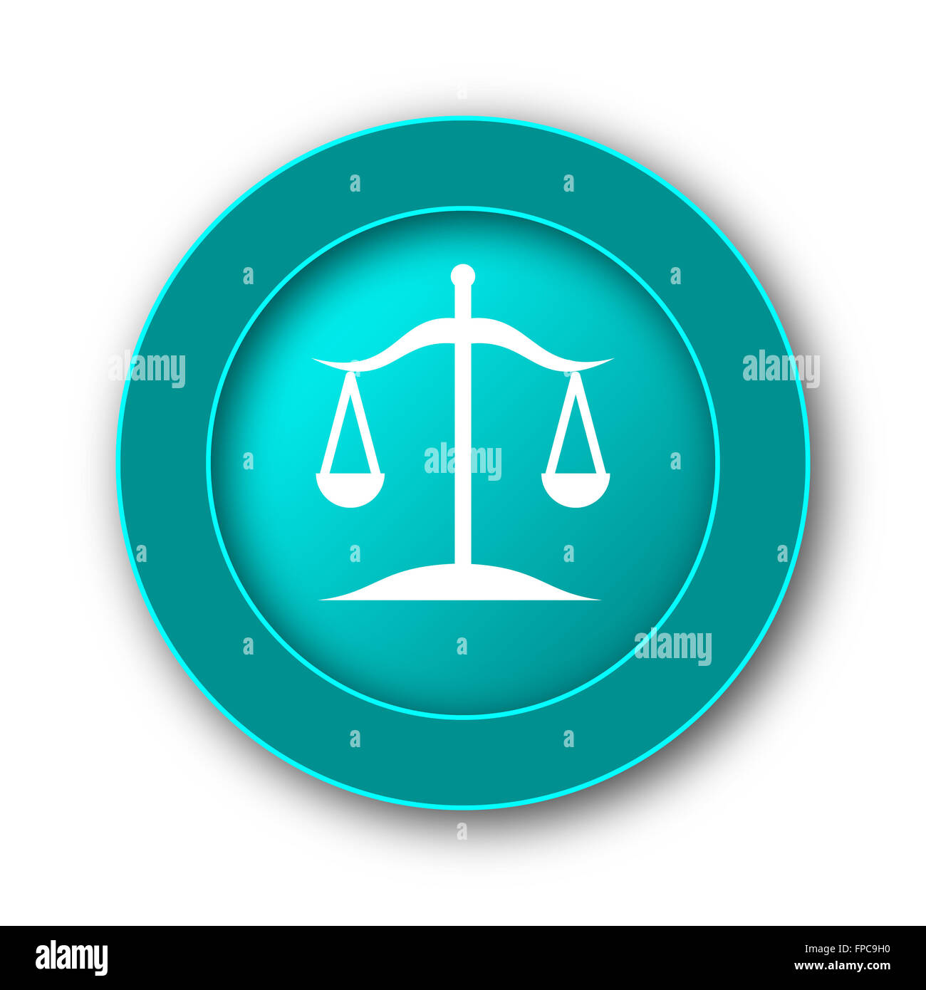 Balance icon. Internet button on white background Stock Photo - Alamy