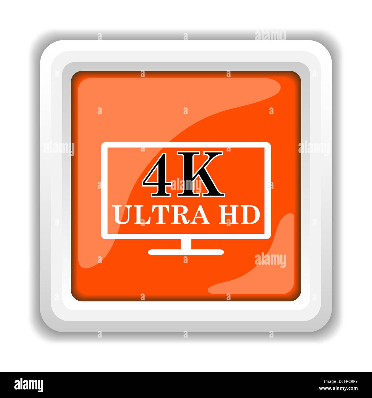 4K ultra HD icon Stock Photo - Alamy