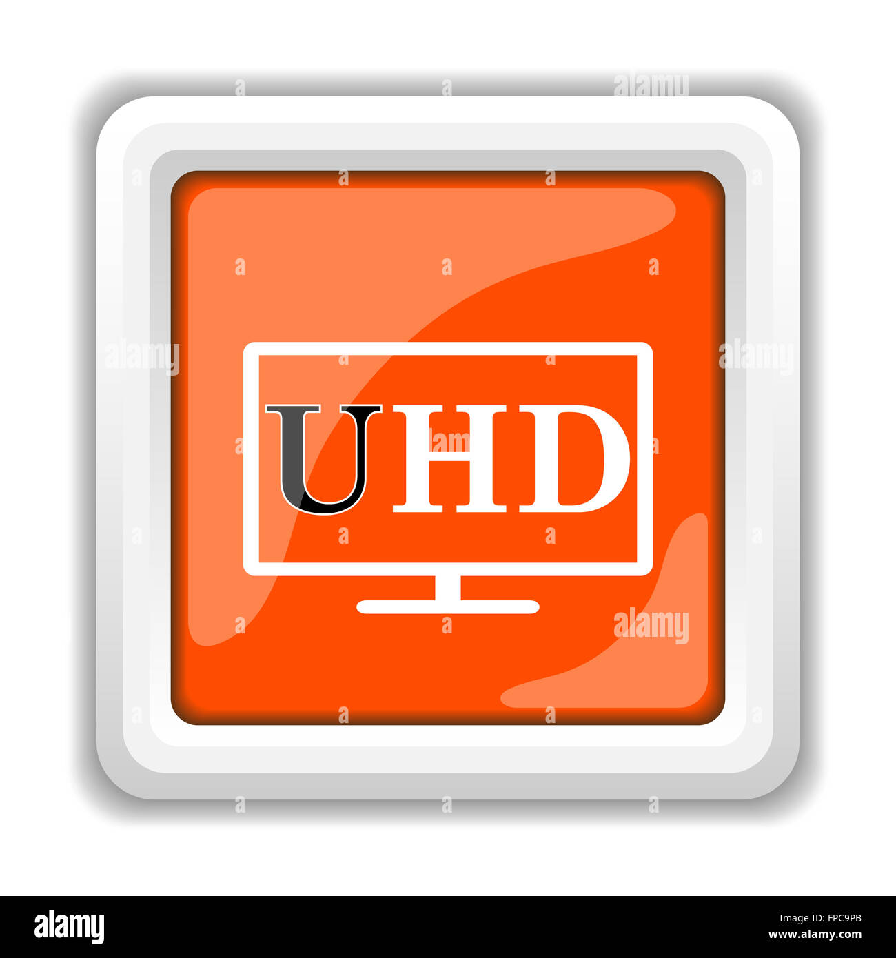Ultra HD icon Stock Photo - Alamy