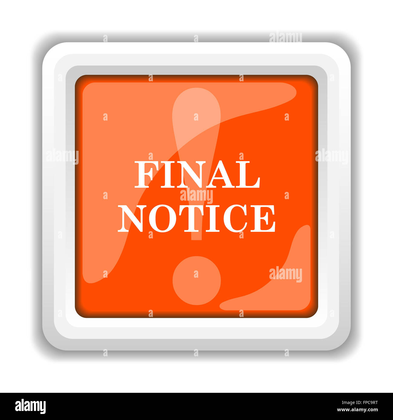 Final notice icon Stock Photo - Alamy
