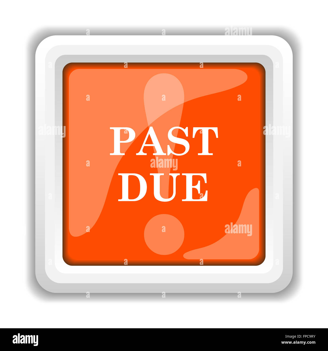 Past due icon Stock Photo - Alamy