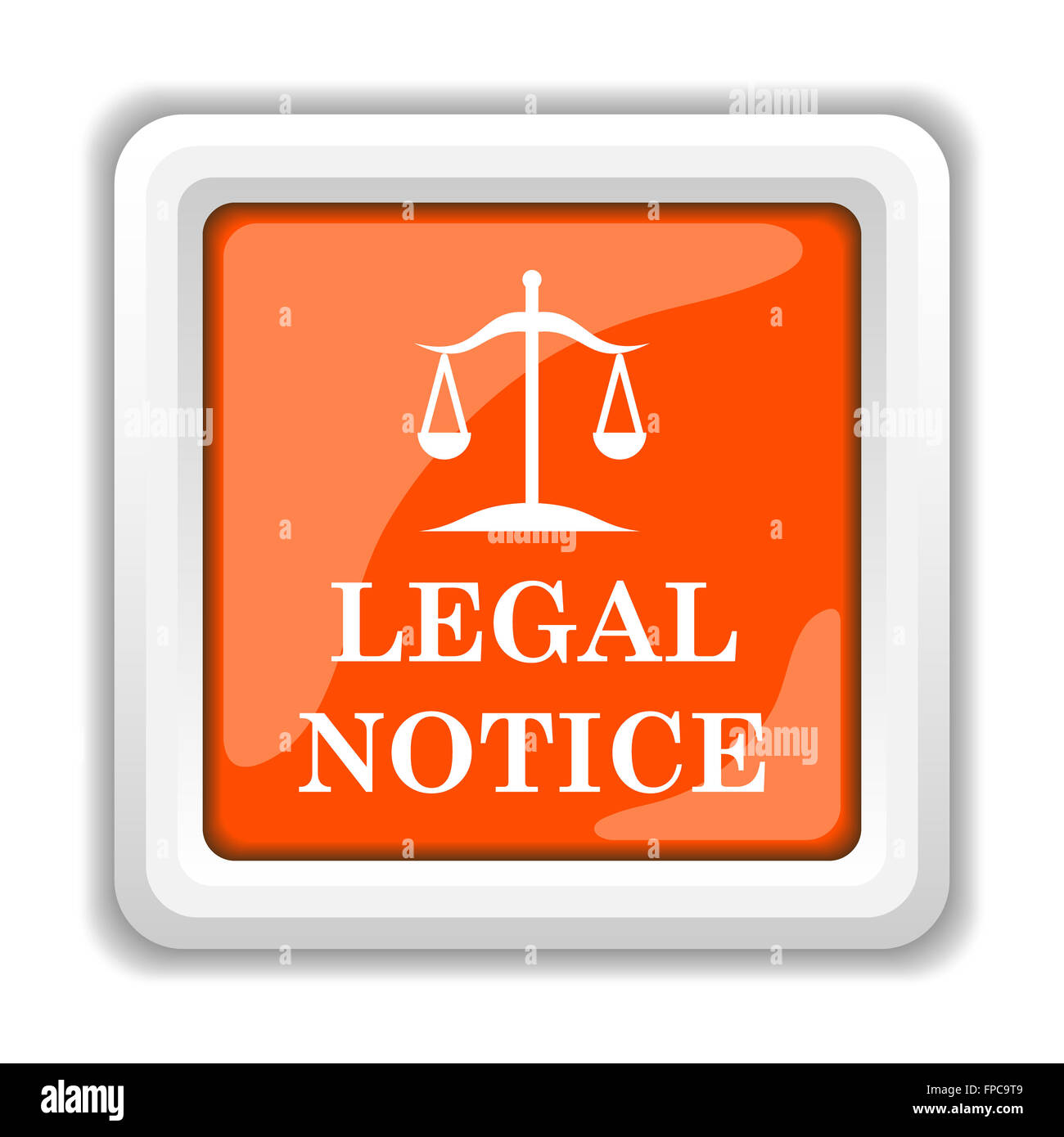 Legal notice icon Stock Photo - Alamy