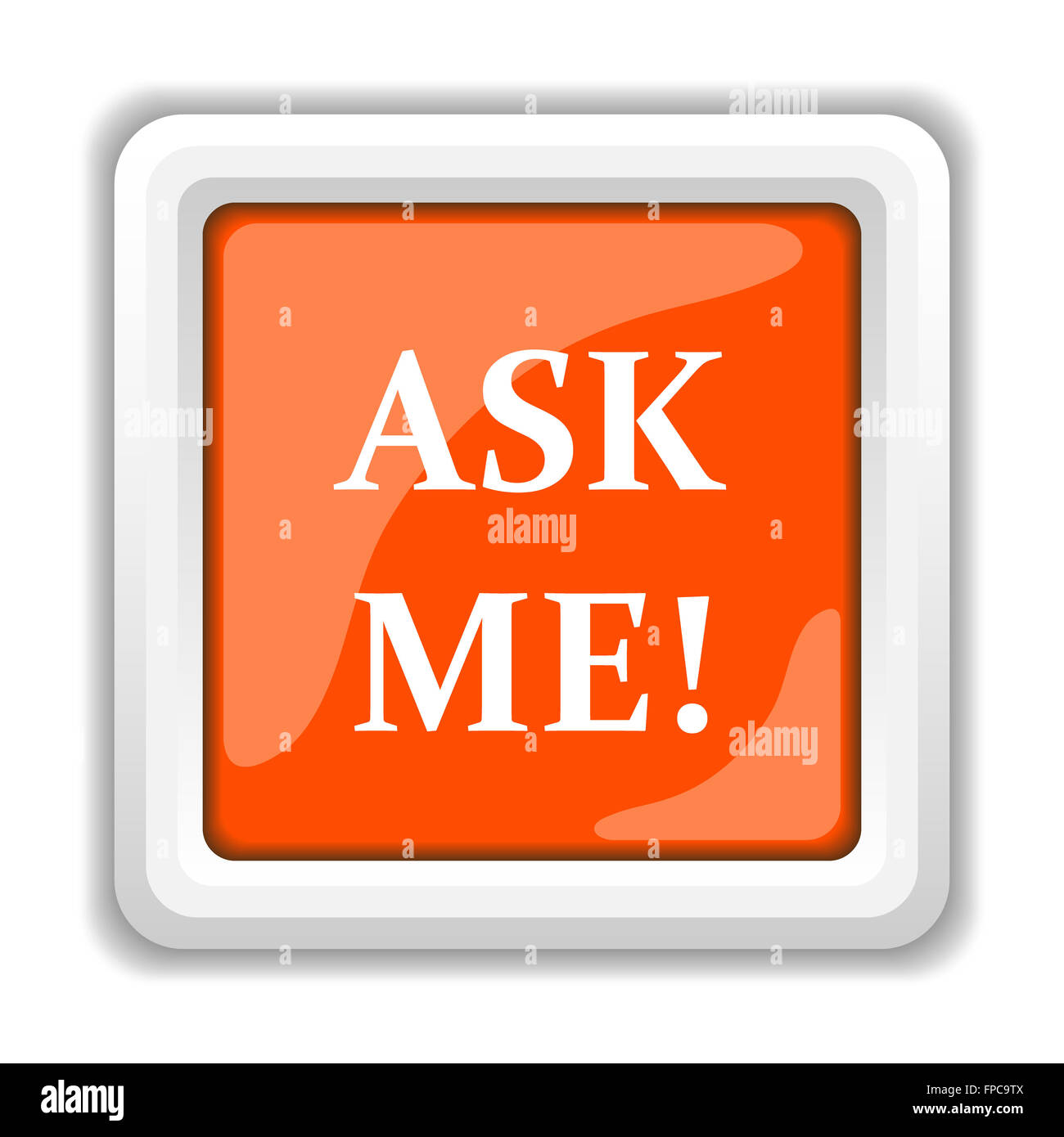 Ask me icon Stock Photo - Alamy