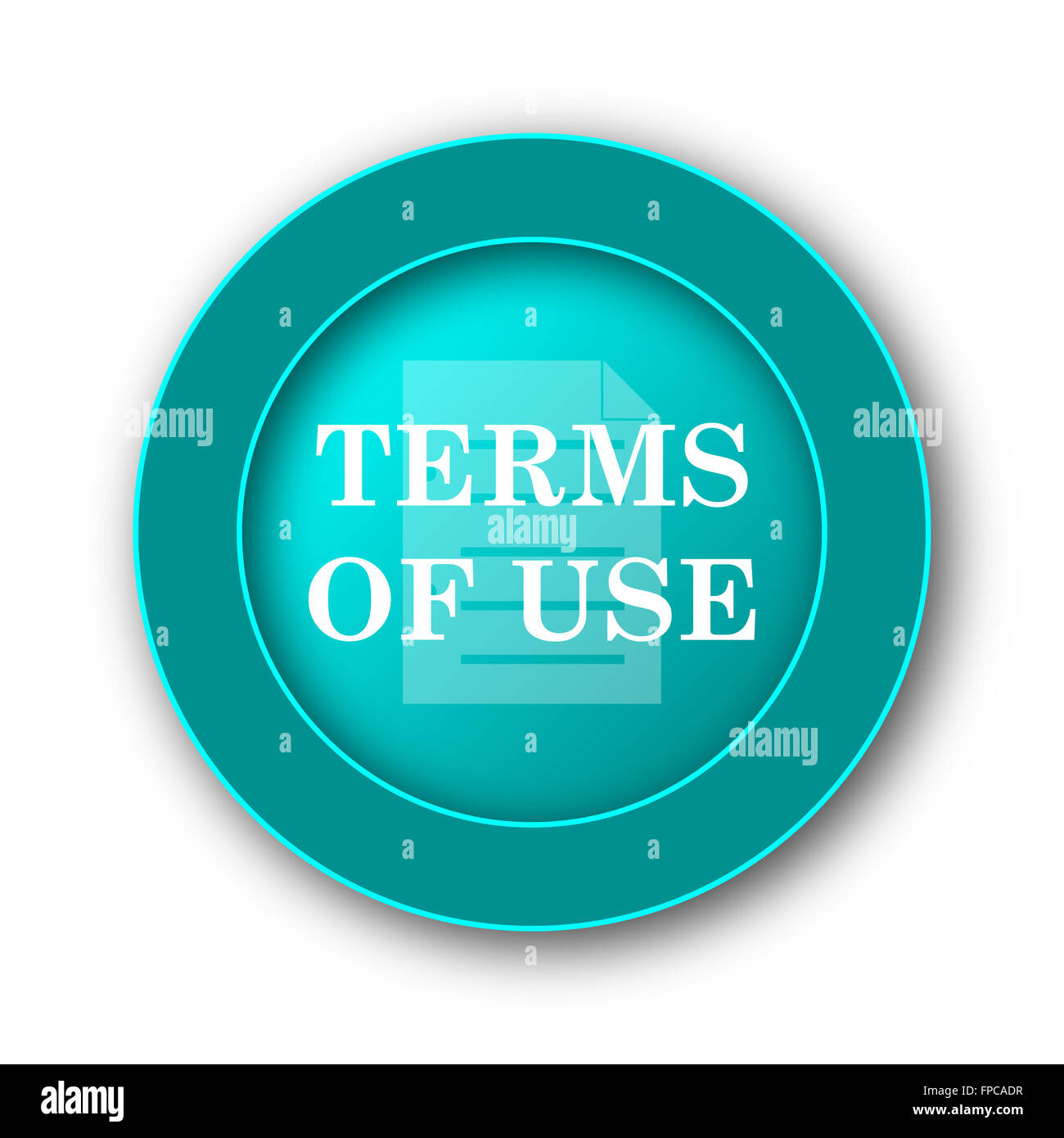 Terms of use icon. Internet button on white background Stock Photo - Alamy
