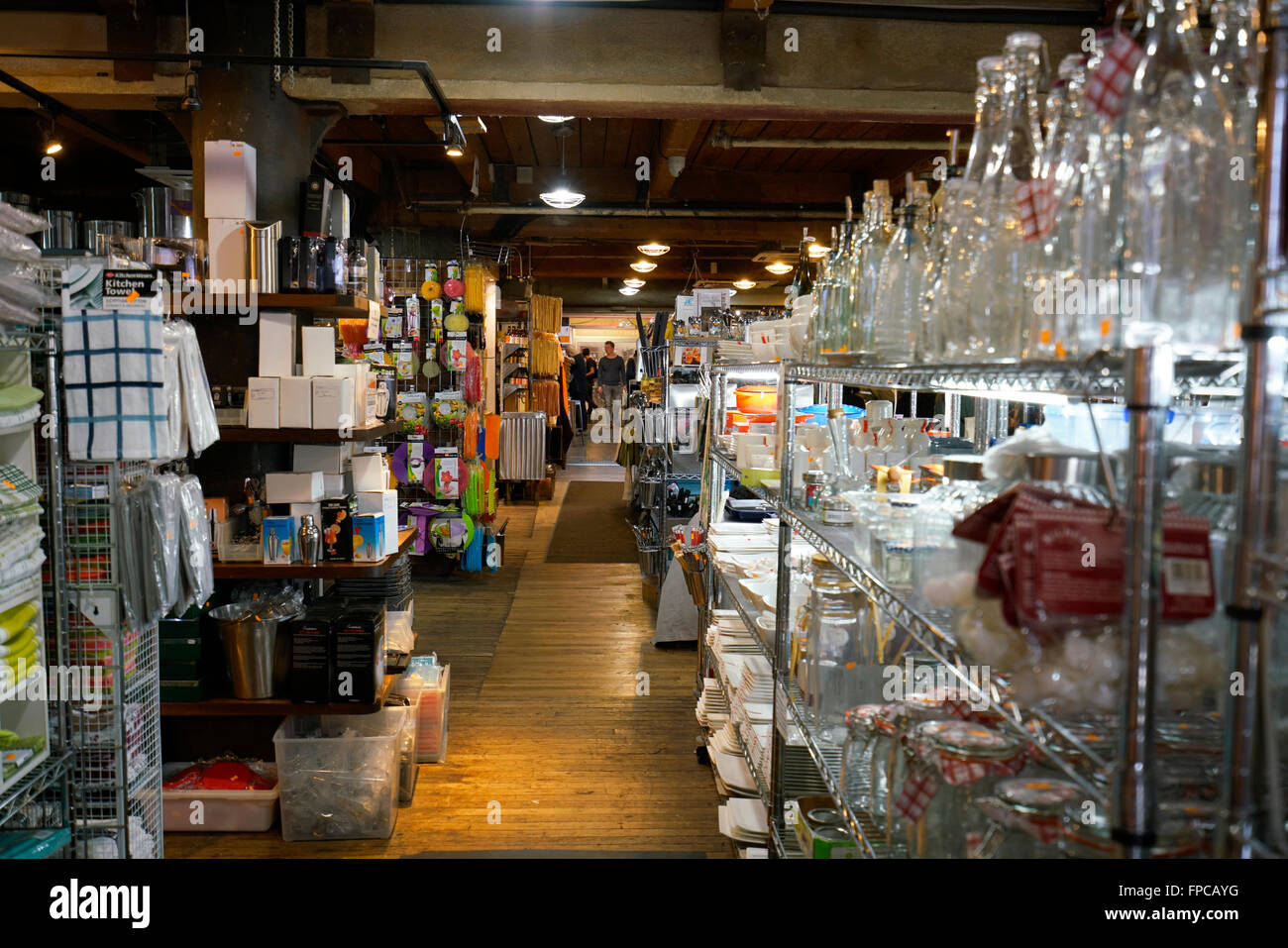 Interior view of Chelsea Market, Meatpacking district, Manhattan, New ...