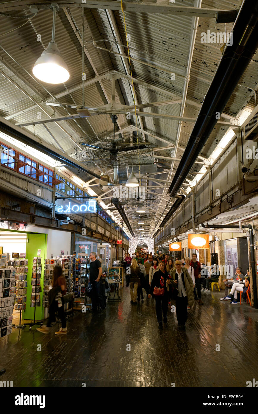 Interior view of Chelsea Market, Meatpacking district, Manhattan, New ...