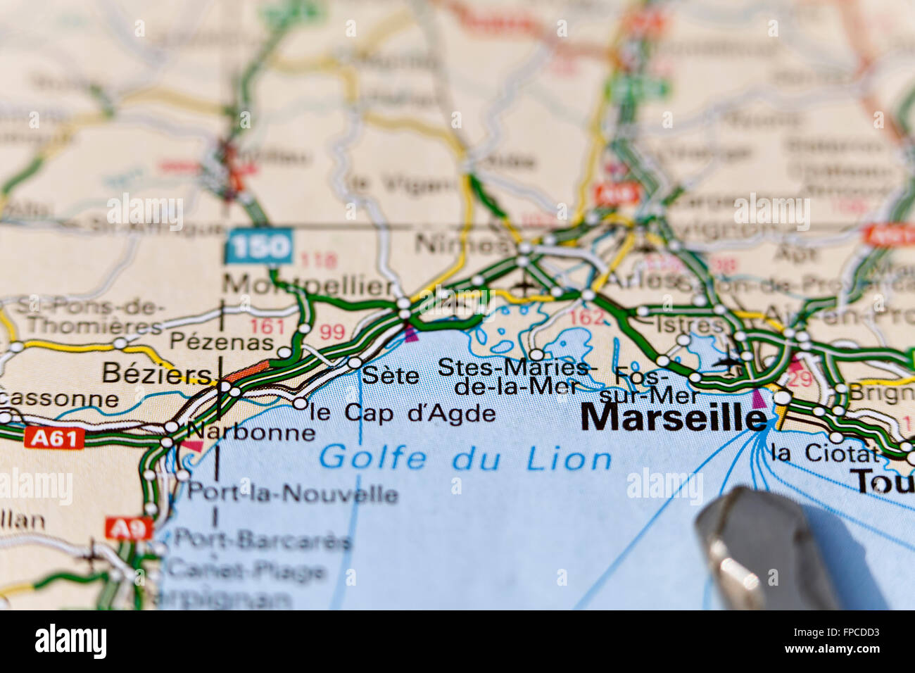 Map of marseille hi-res stock photography and images - Alamy