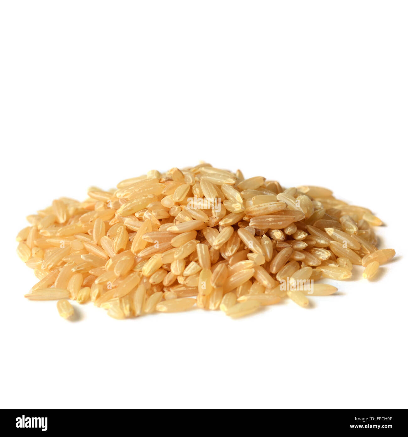 Healthy brown rice uncooked, close up shot Stock Photo - Alamy