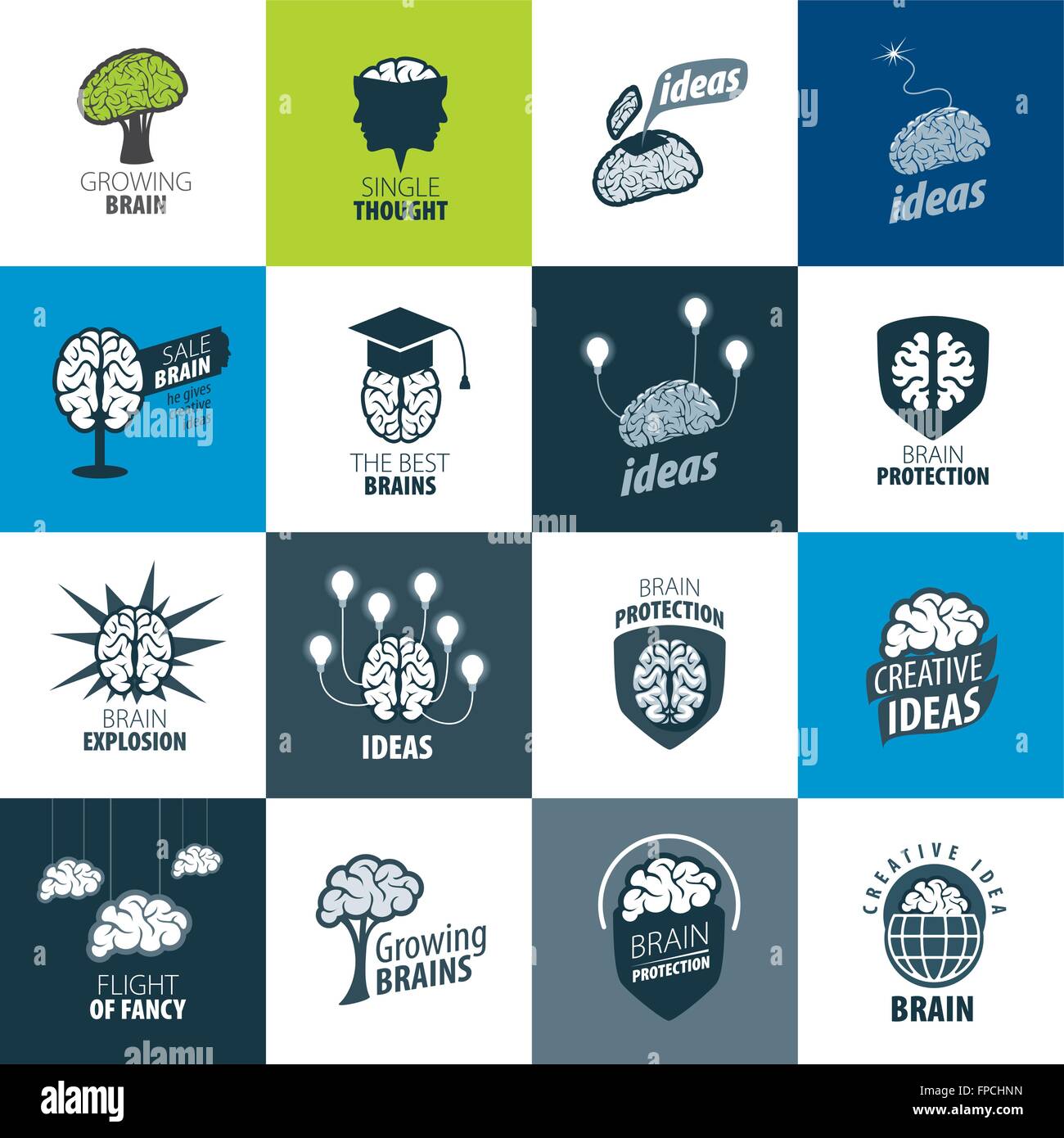 Vector brain logo Stock Vector Image & Art - Alamy