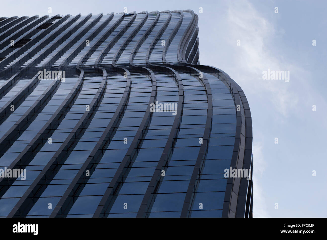 Part of the GT Tower East skyscraper in Seoul, viewed from directly ...