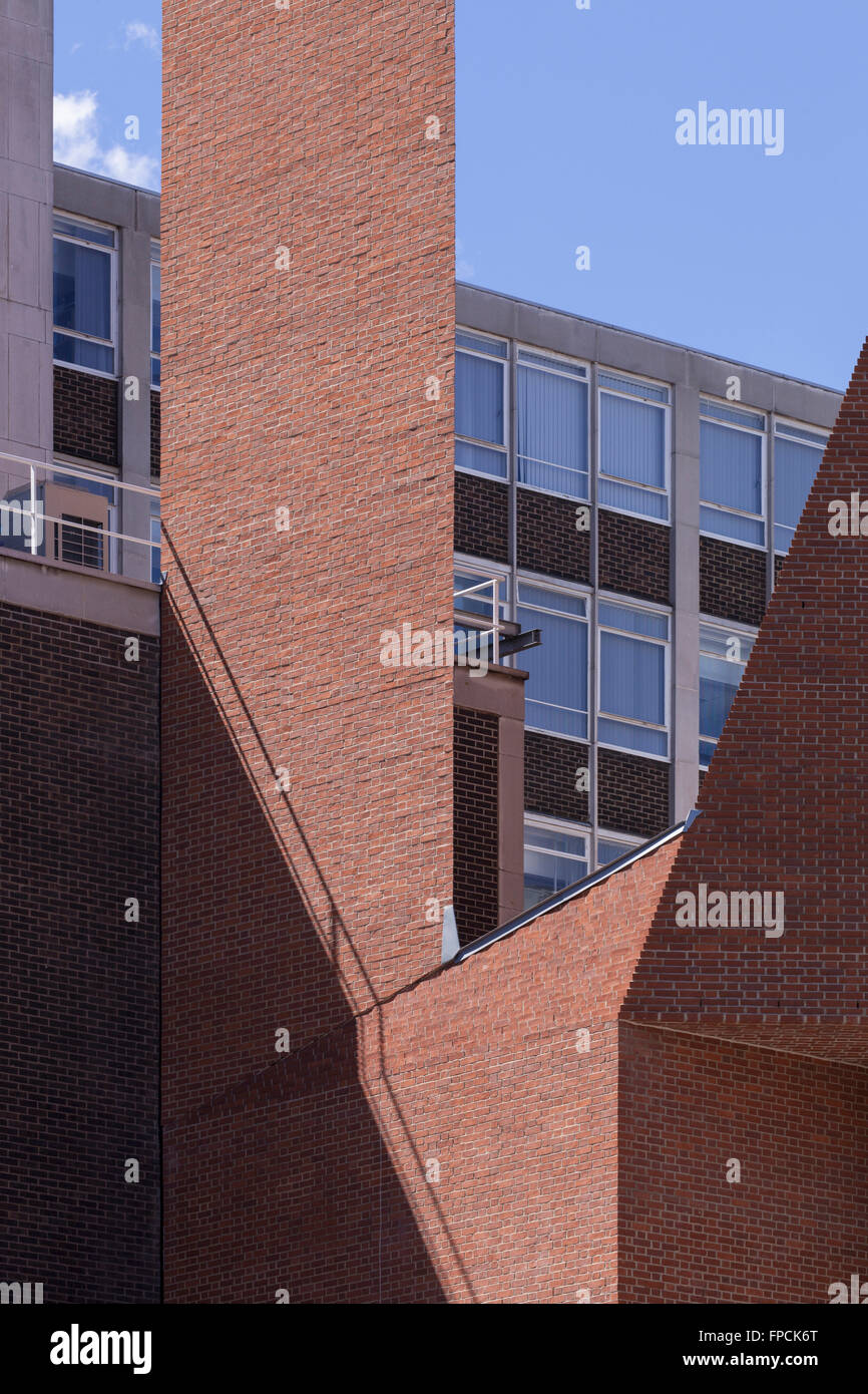 A section of the brickwork showing the sharp angles of the LSE Student ...