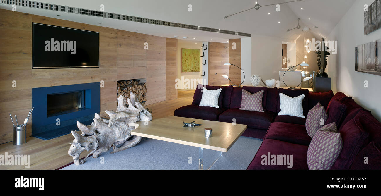 An interior view of a modern residential property in Cornwall, showing ...