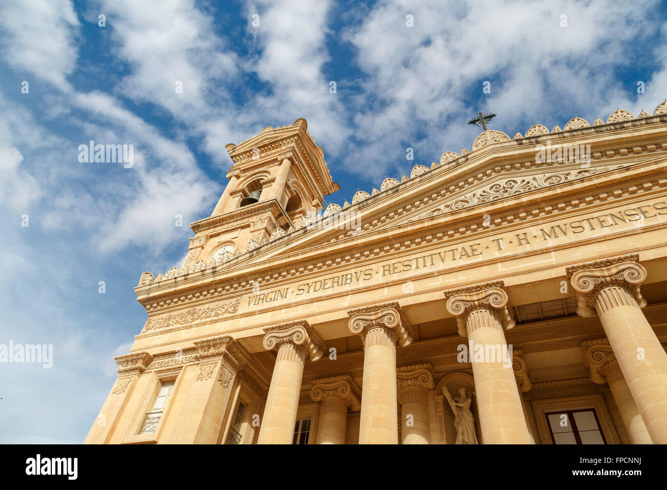 MOSTA, MALTA - NOVEMBER 1, 2015 : Exterior view of Rotunda of Malta ...