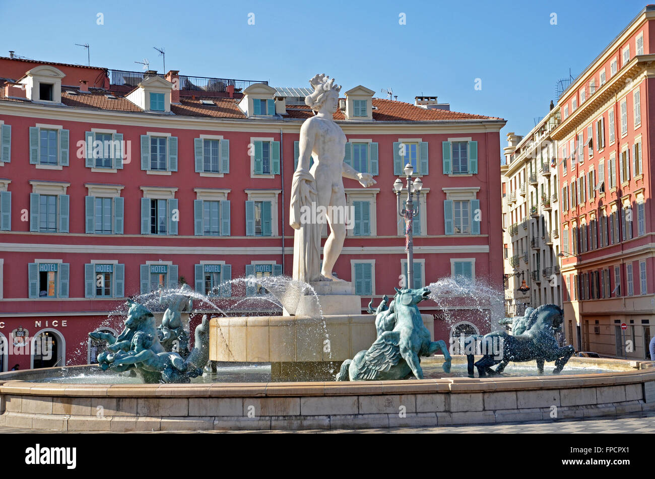 Nice france place massena hi-res stock photography and images - Alamy