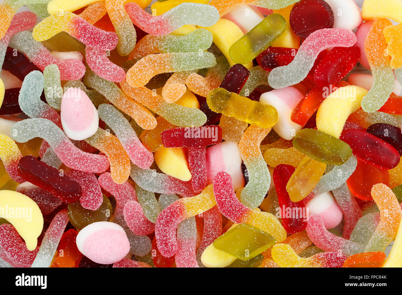 Colorful background of sweet candies Stock Photo - Alamy