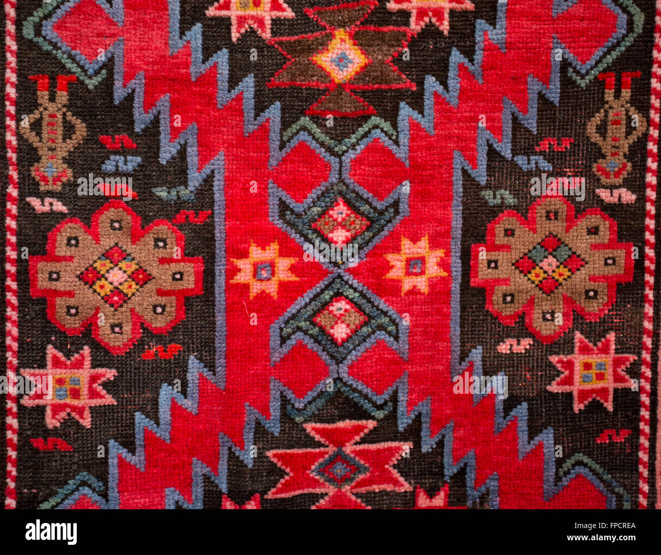 Armenian traditional carpet and rug ornaments and patterns Stock Photo ...