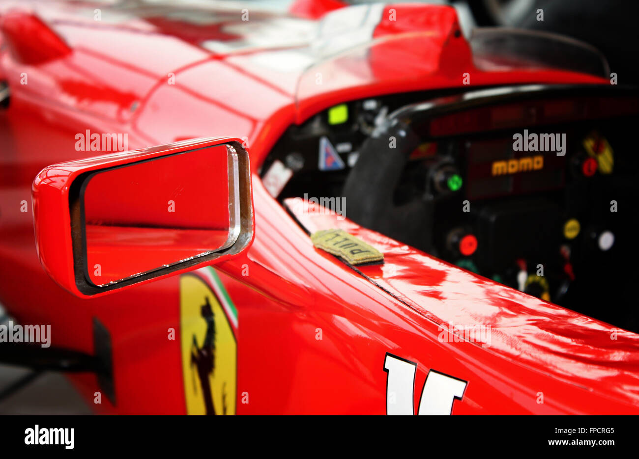 Closeup view of Ferrari Formula 1 Stock Photo - Alamy