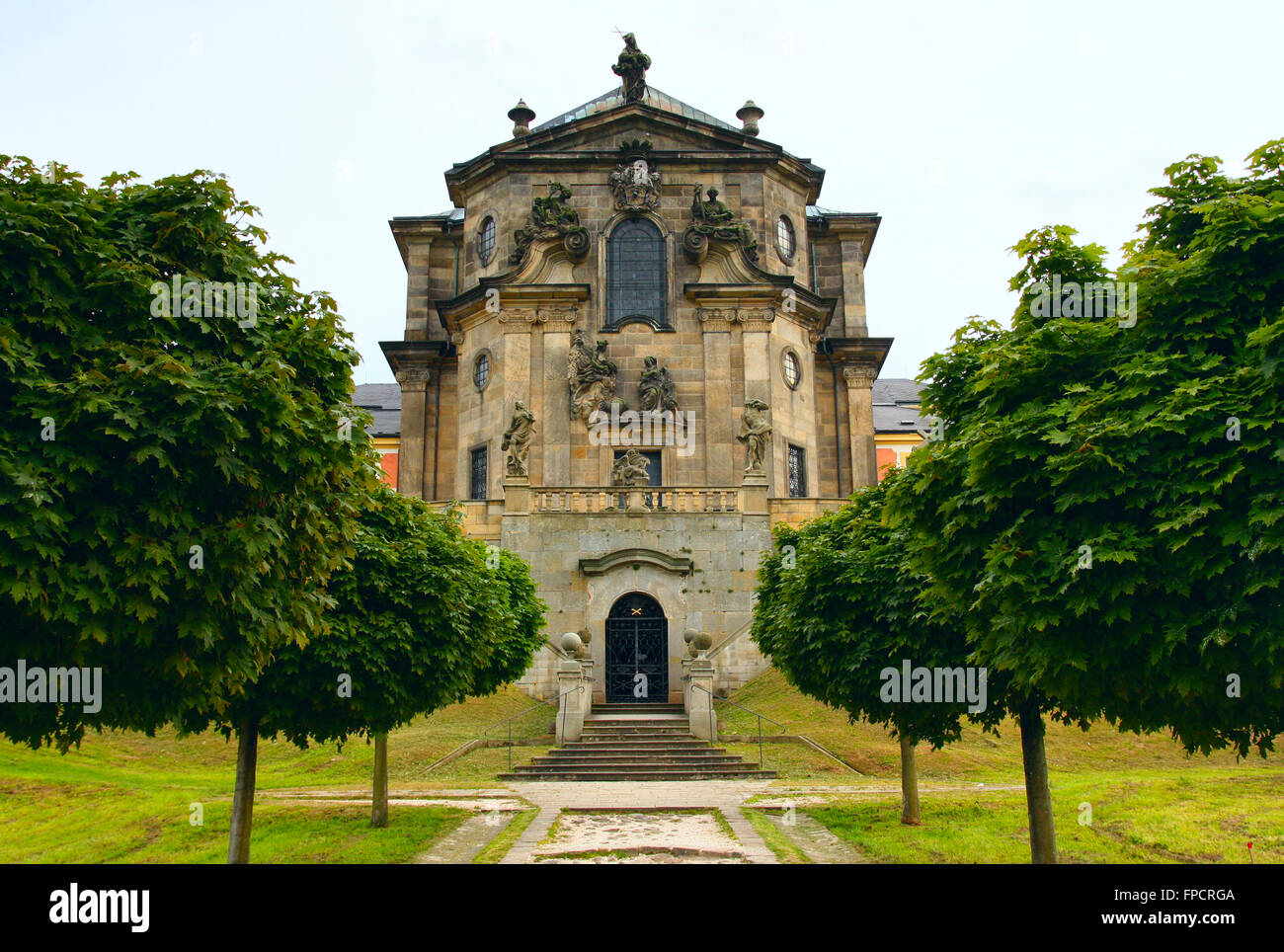 State baroque castle and hospital Kuks in Czech Republic Stock Photo ...