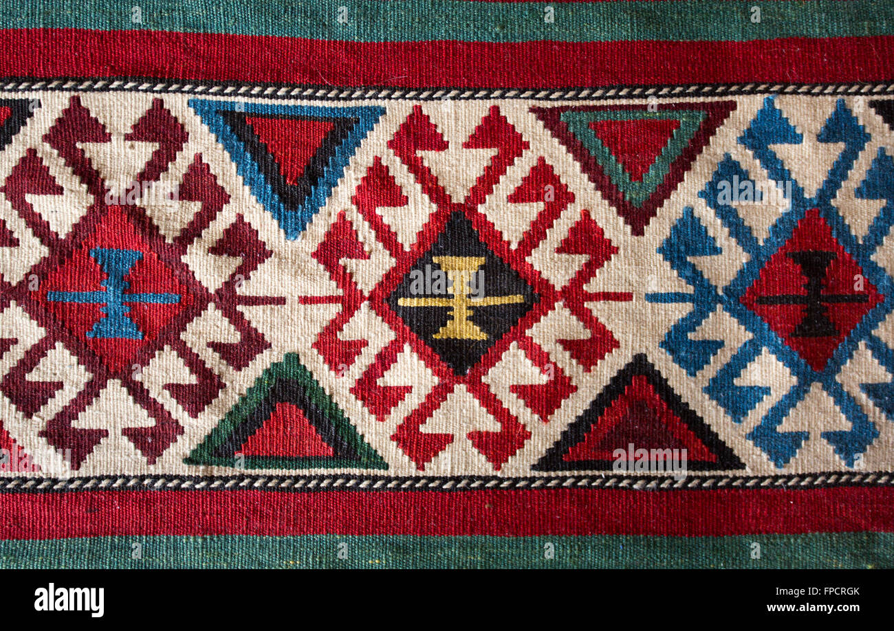 Armenian traditional carpet pattern Stock Photo - Alamy