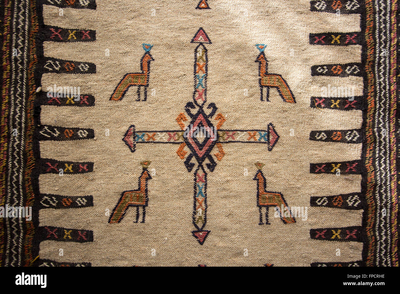 Armenian hand made carpet rug with traditional ornaments and patterns ...