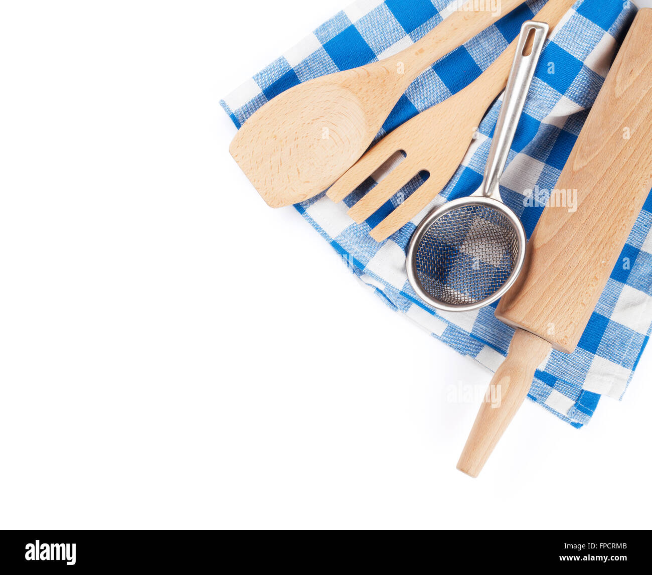 Kitchen utensils. Isolated on white background Stock Photo - Alamy