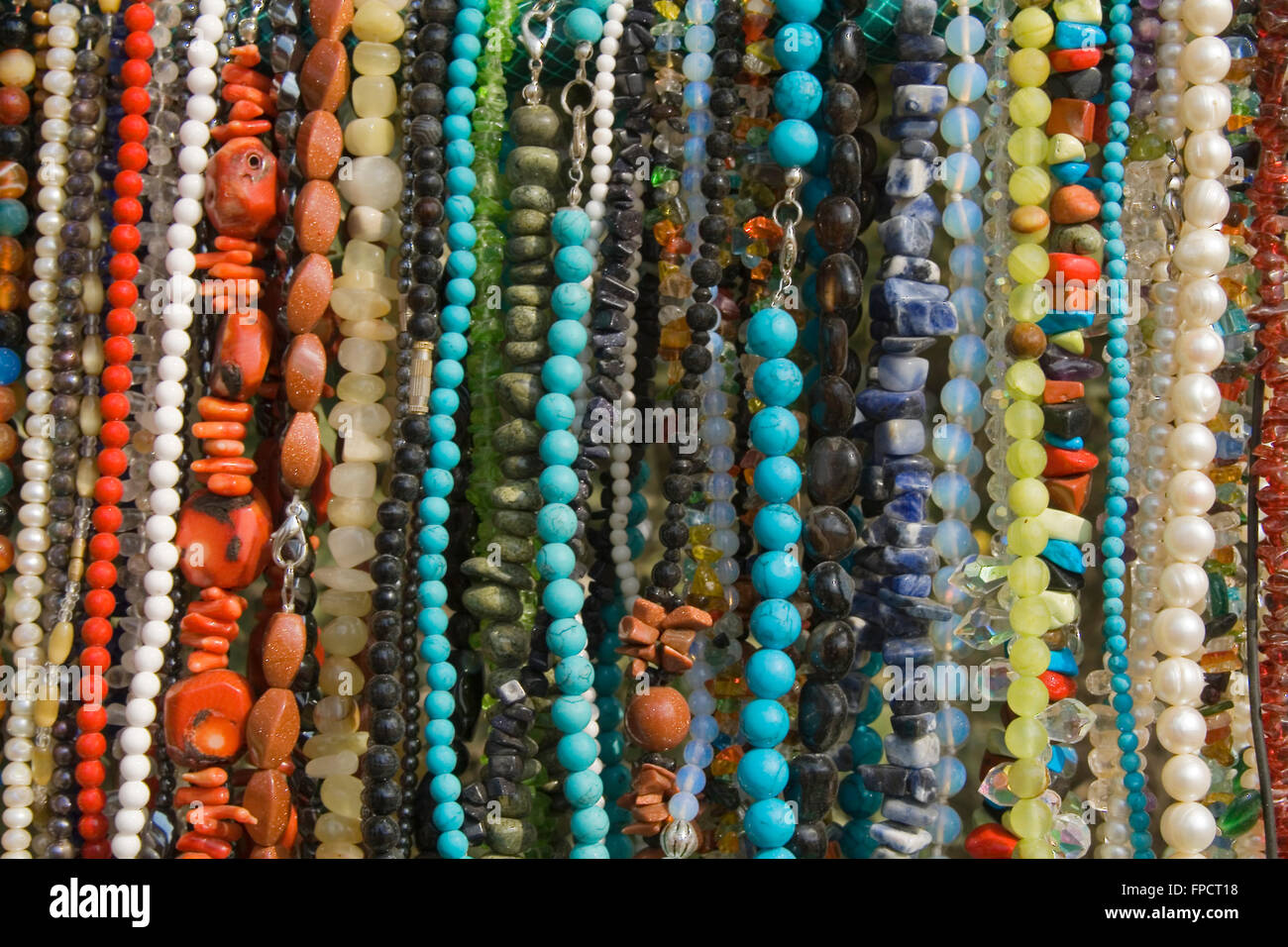 Colorful jewelry beads texture for background Stock Photo - Alamy