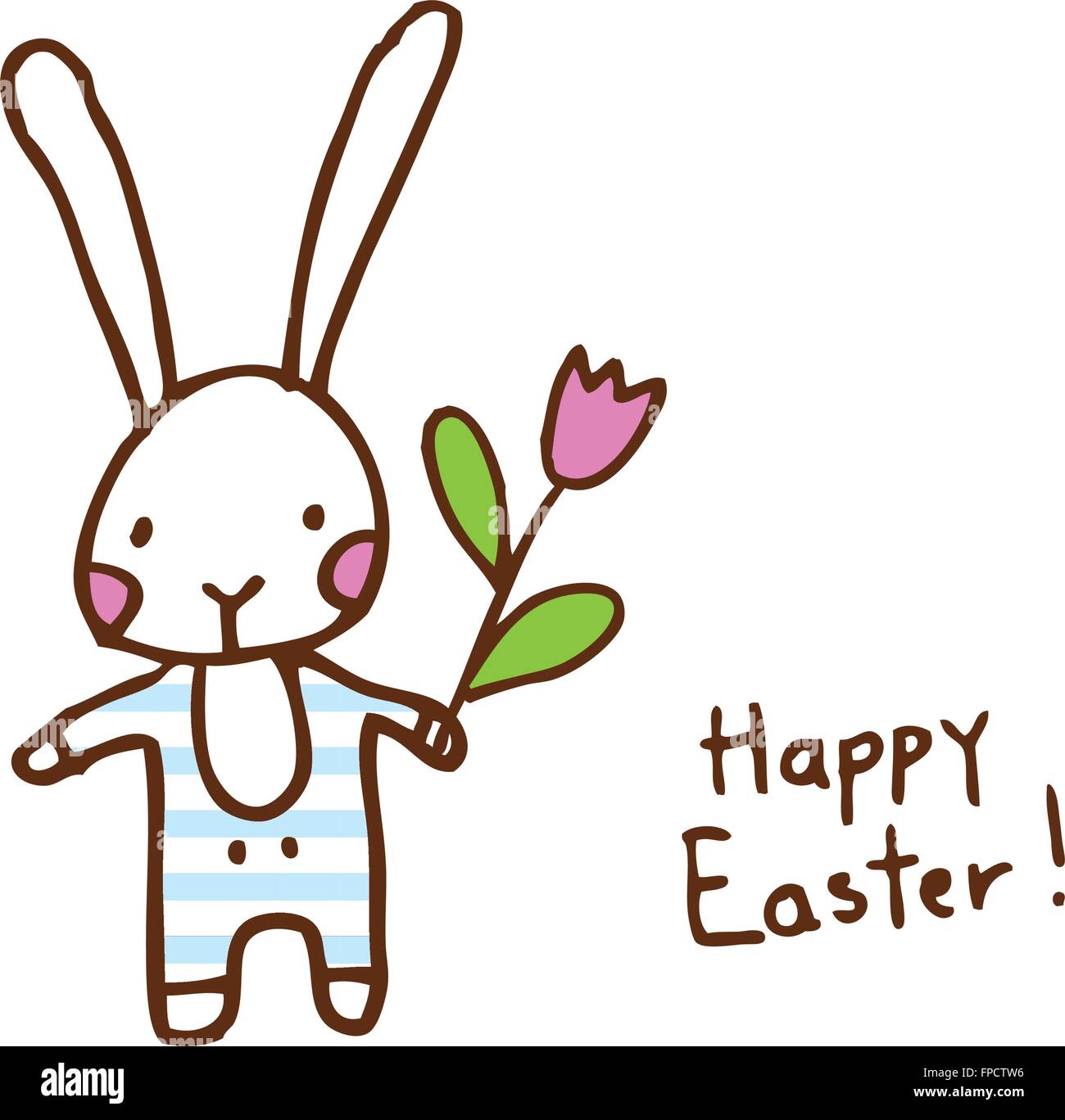 Cute doodle flower Cut Out Stock Images & Pictures - Alamy