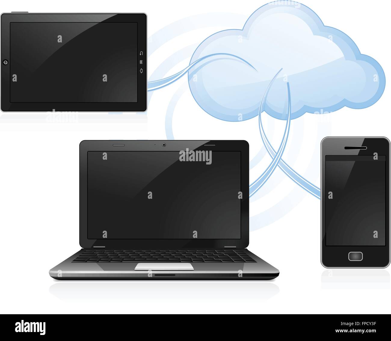 Digital cloud computing Stock Vector Images - Alamy