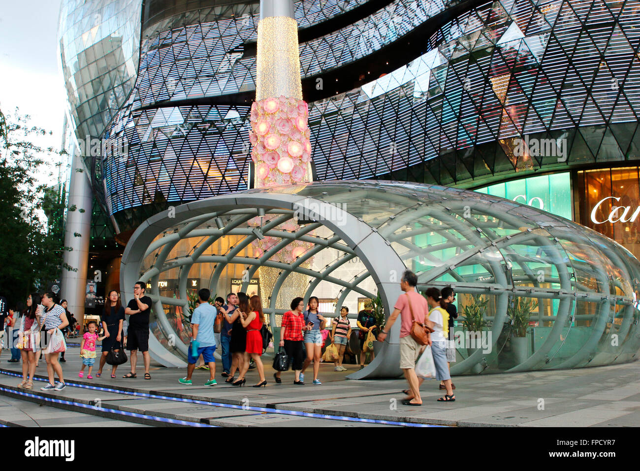 Ion Orchard shopping mall in Singapore - a prime shopping destination in the island nation Stock ...