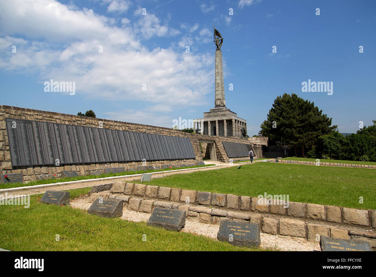 Slavin memorial monument and military cemetery hi-res stock photography ...