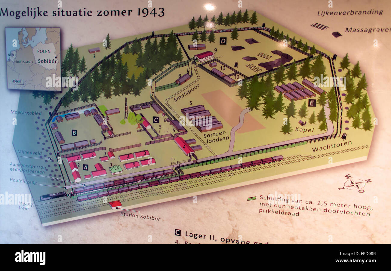 Memorial center Westerbork in Holland. More than one hundred thousand ...