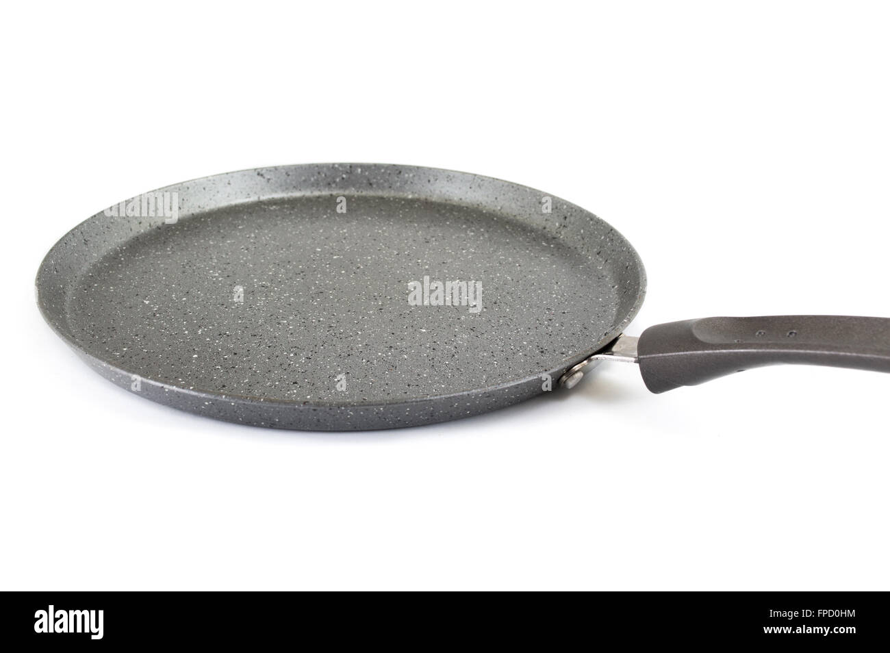 Frying pan made of a stone like material isolated Stock Photo - Alamy