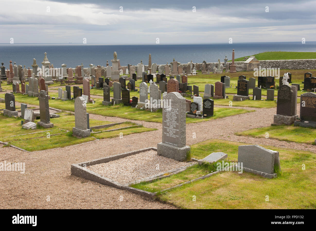 Cemetery near Lybster, Caithness, Scotland Stock Photo - Alamy