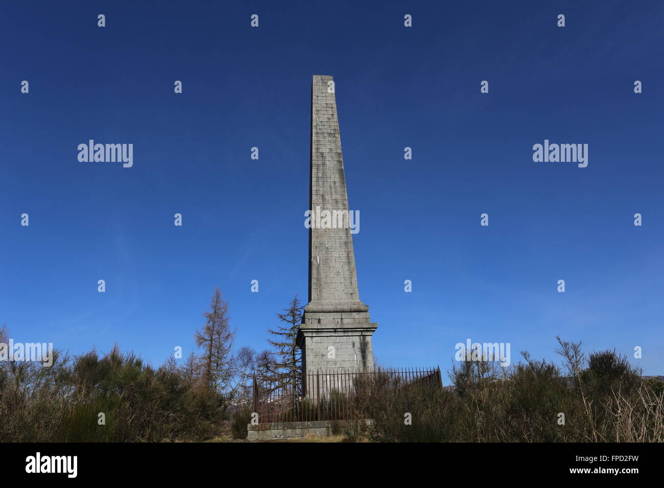 Lord Melville Monument Comrie Scotland March 2016 Stock Photo - Alamy