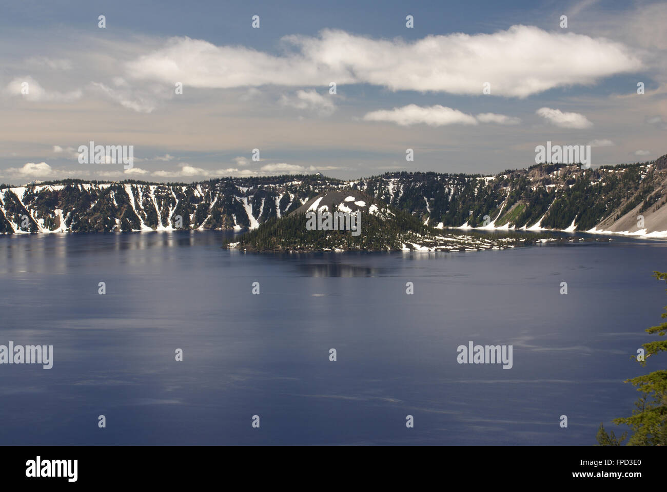 Crater lake, Caldera lake in Oregon state, formed around 7700 years ago ...