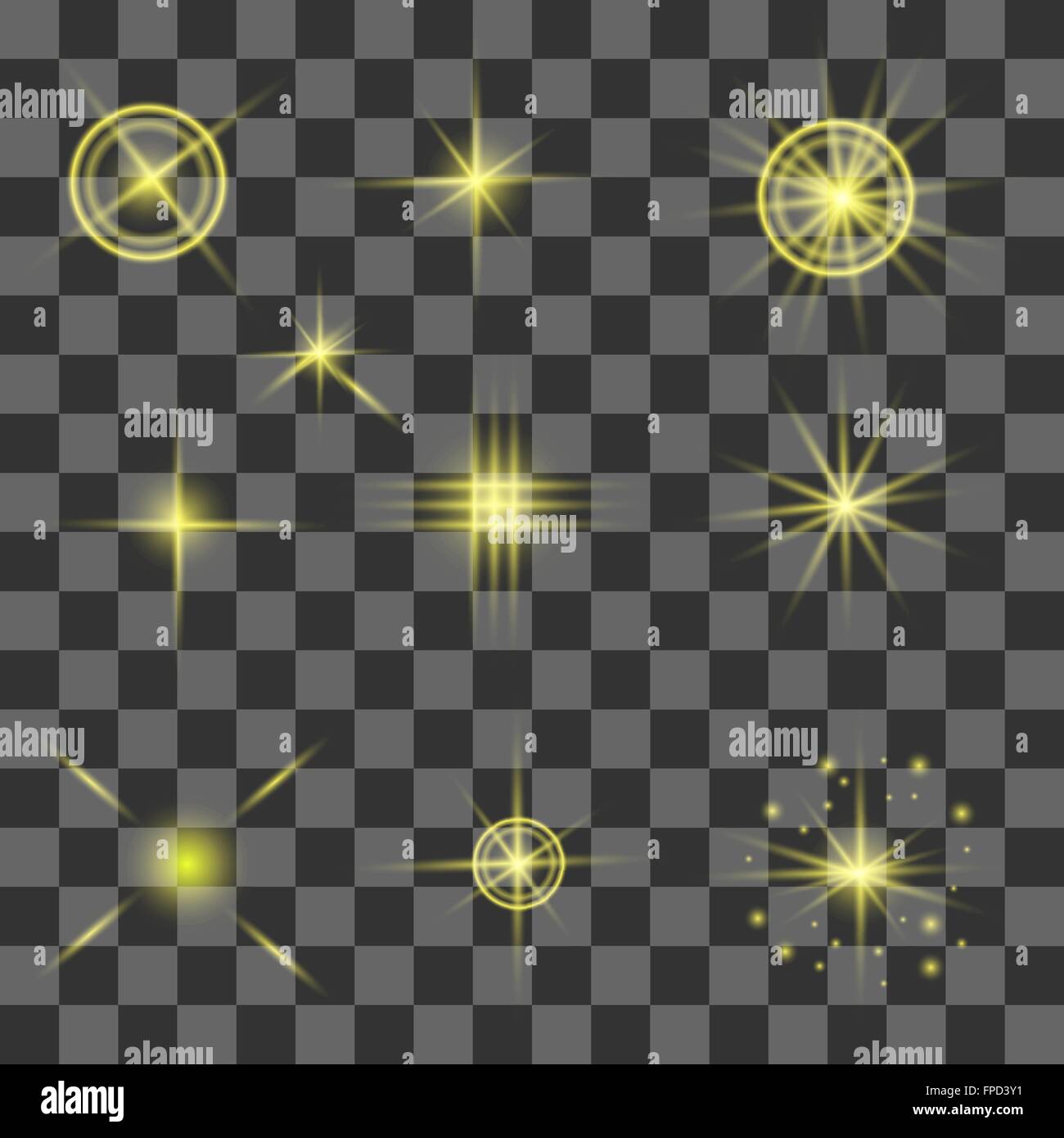 Yellow glint Stock Vector Images - Alamy