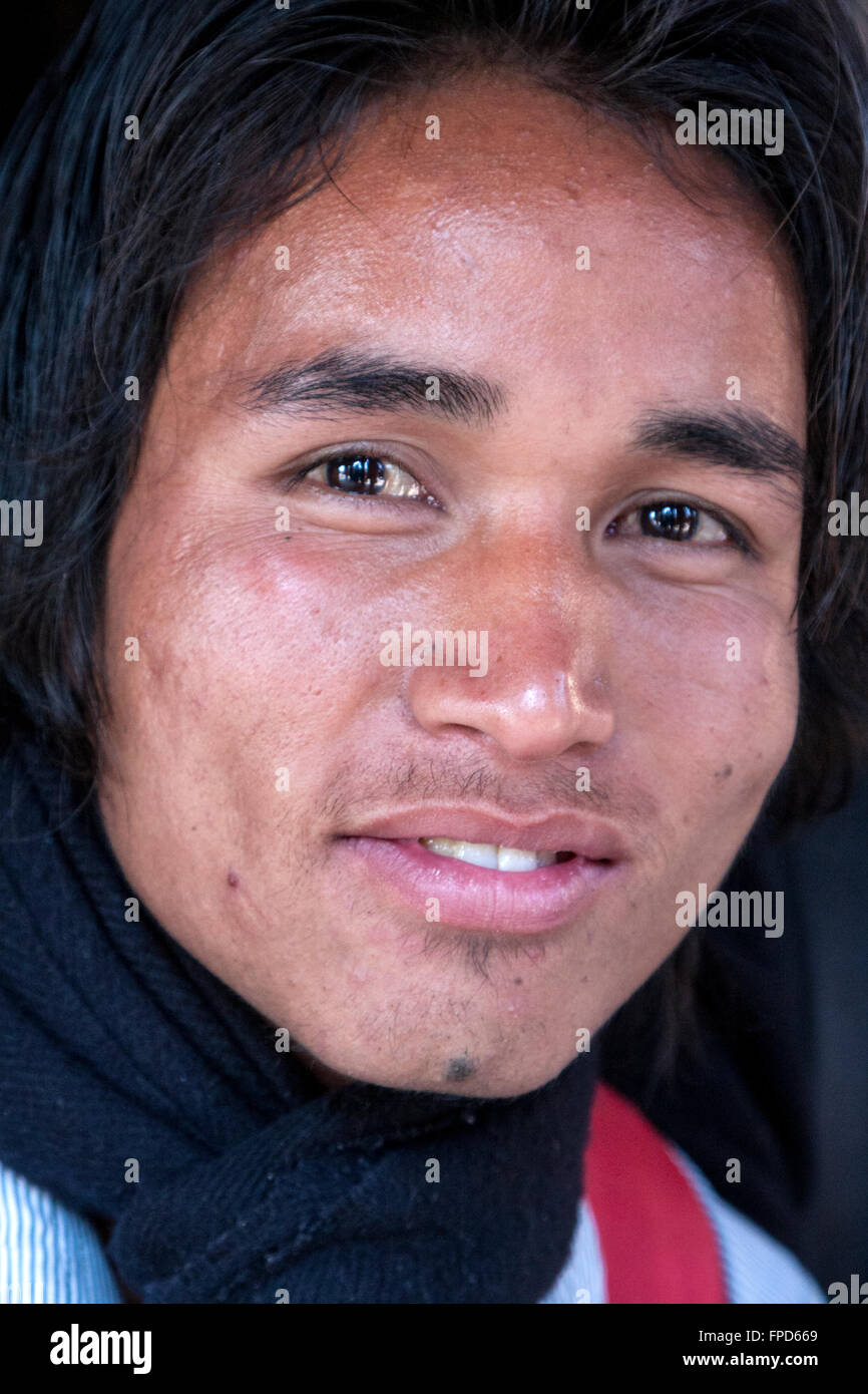 Nepal, Patan, Durbar Square. Young Nepali Man, Age 20 Stock Photo - Alamy