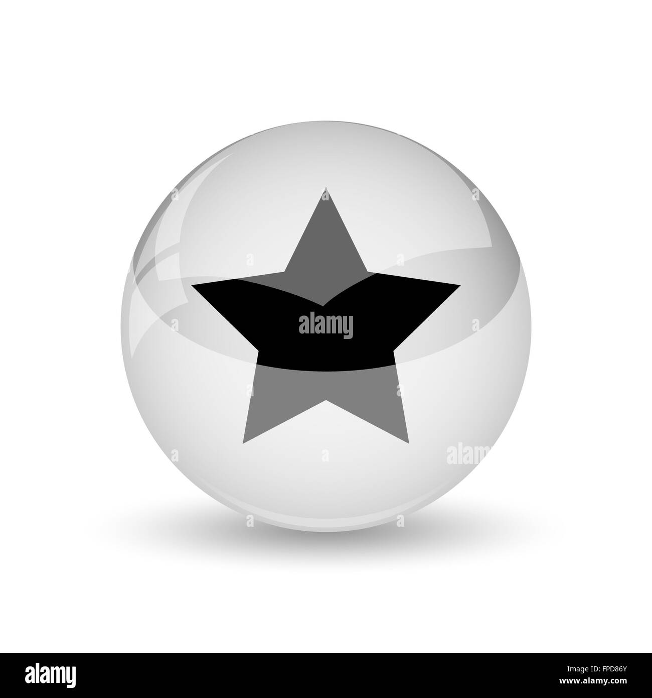 Favorite icon. Internet button on white background Stock Photo - Alamy