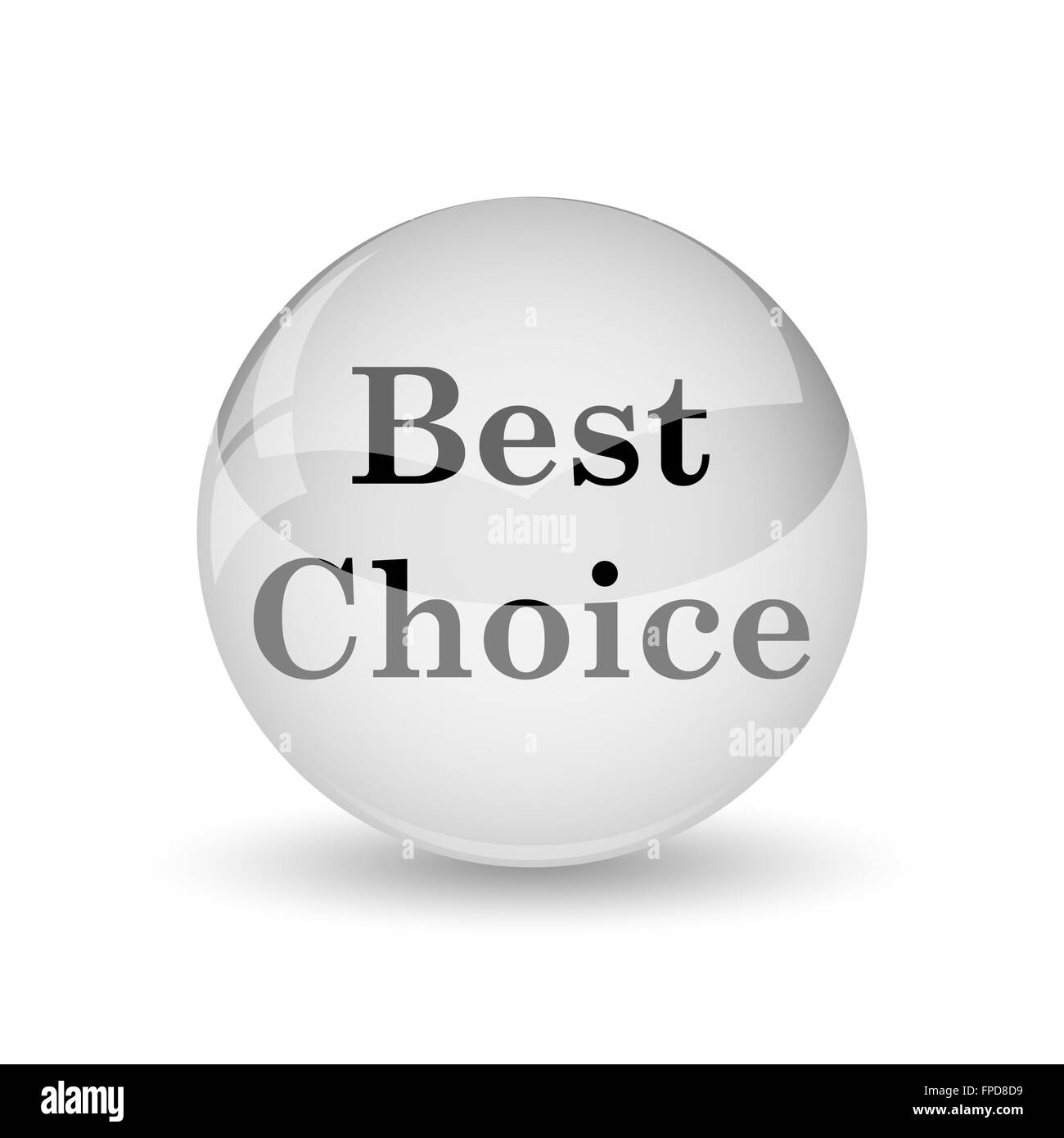 Best choice icon. Internet button on white background Stock Photo - Alamy