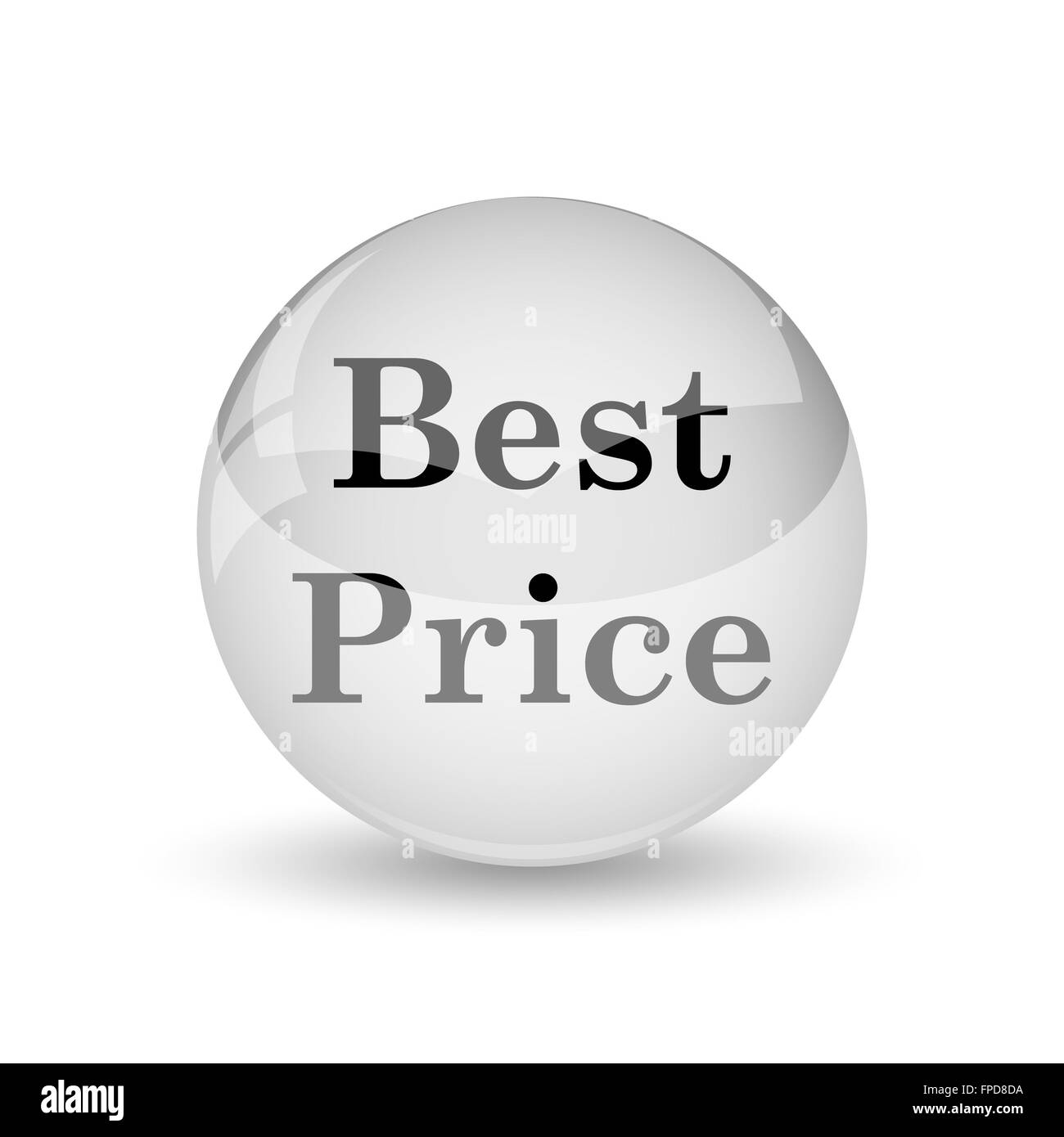 Best price icon. Internet button on white background Stock Photo - Alamy