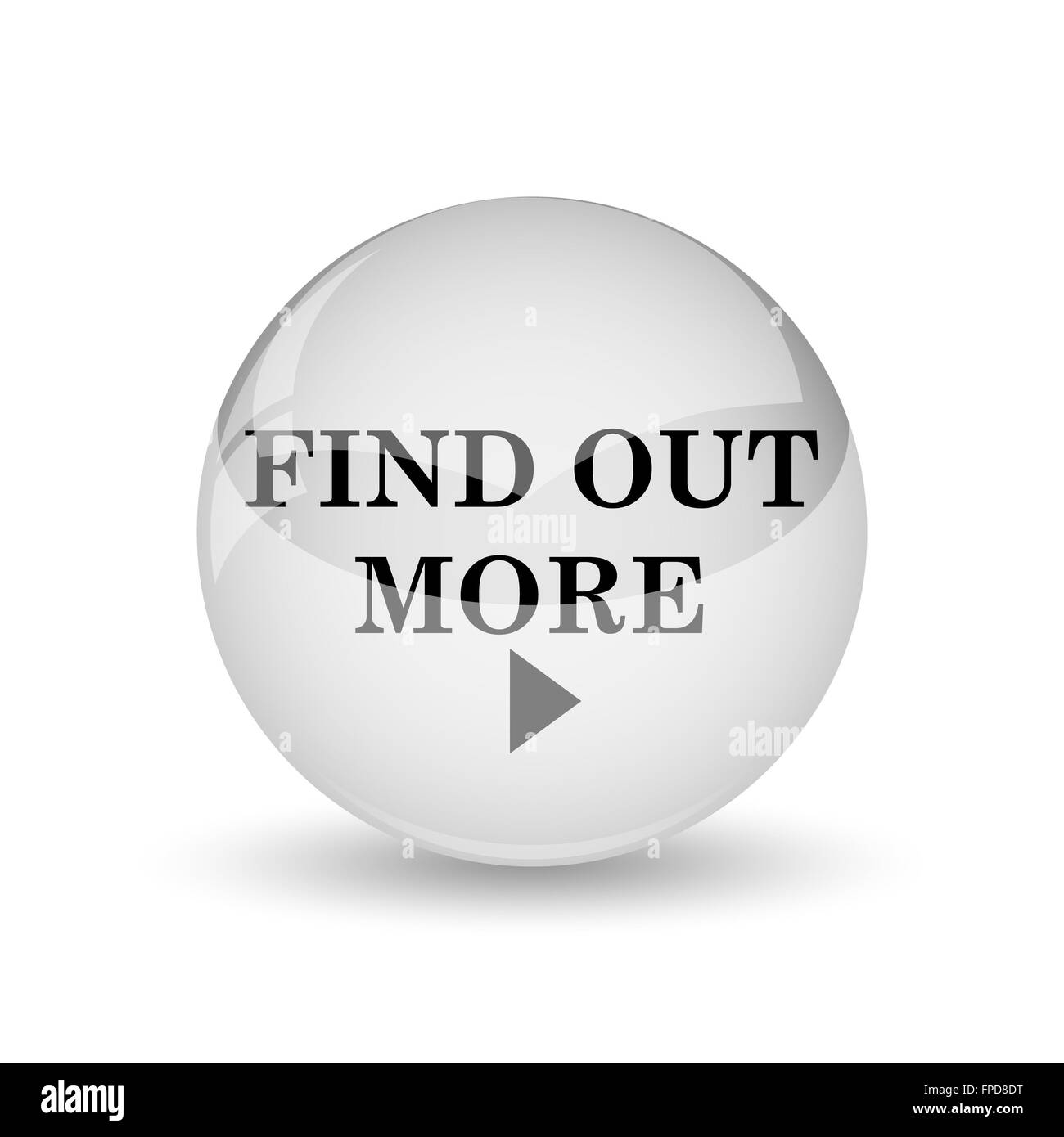 Find out more icon. Internet button on white background Stock Photo - Alamy