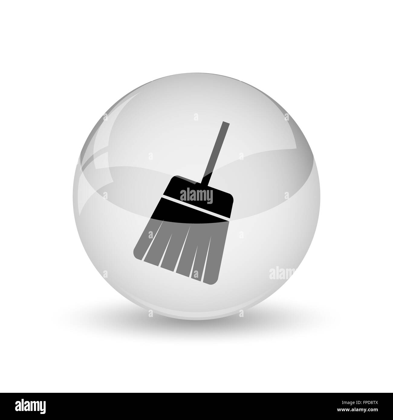 Sweep icon. Internet button on white background Stock Photo - Alamy